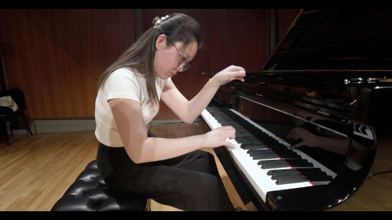 Talented Pianist Plays Competition Showpiece - Daily Joy