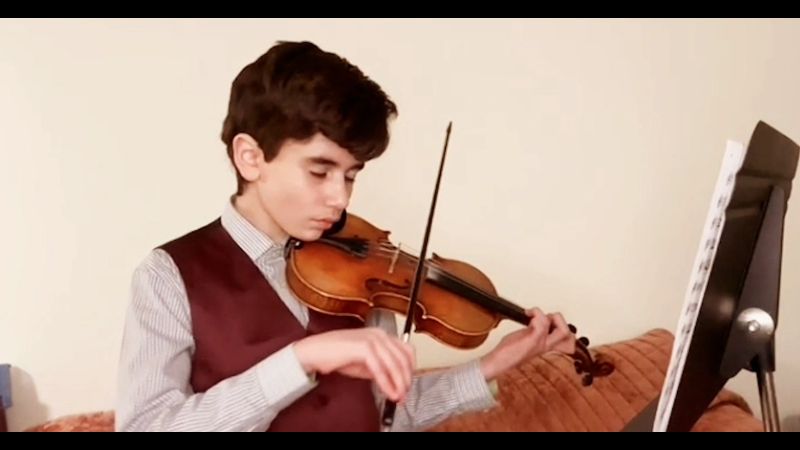 Young Violinist Plays Handel - Daily Joy